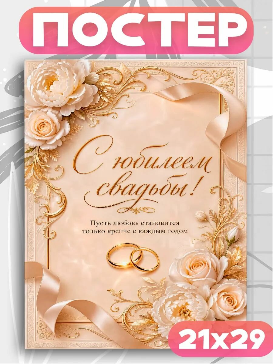 Плакат на свадьбу на стену