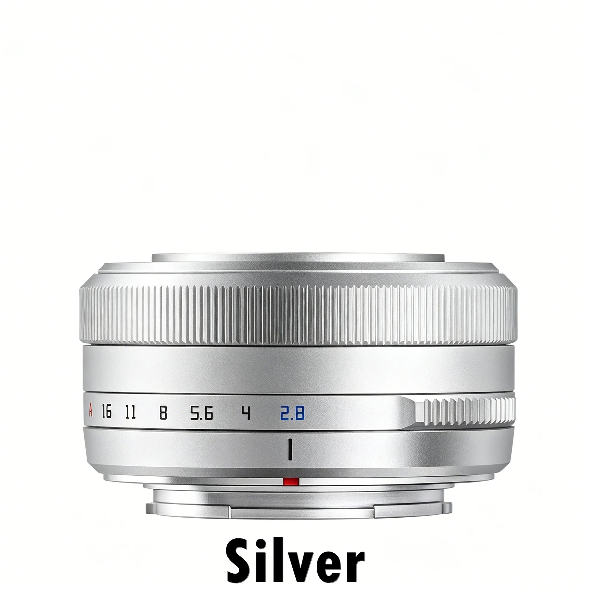 TTArtisan 27mm F2.8 APS-C Объектив для камер Fuji X, Sony Серебряный, Крепление Fujifilm X, Silver