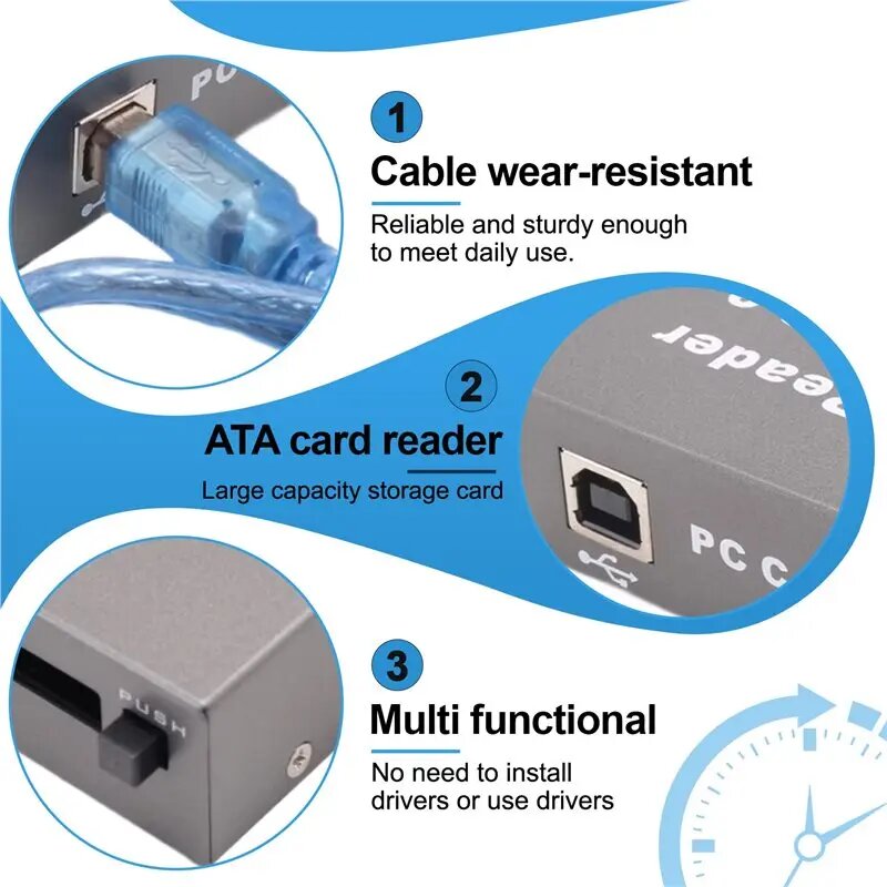 Адаптер USB 2.0 для PC ATA PCMCIA