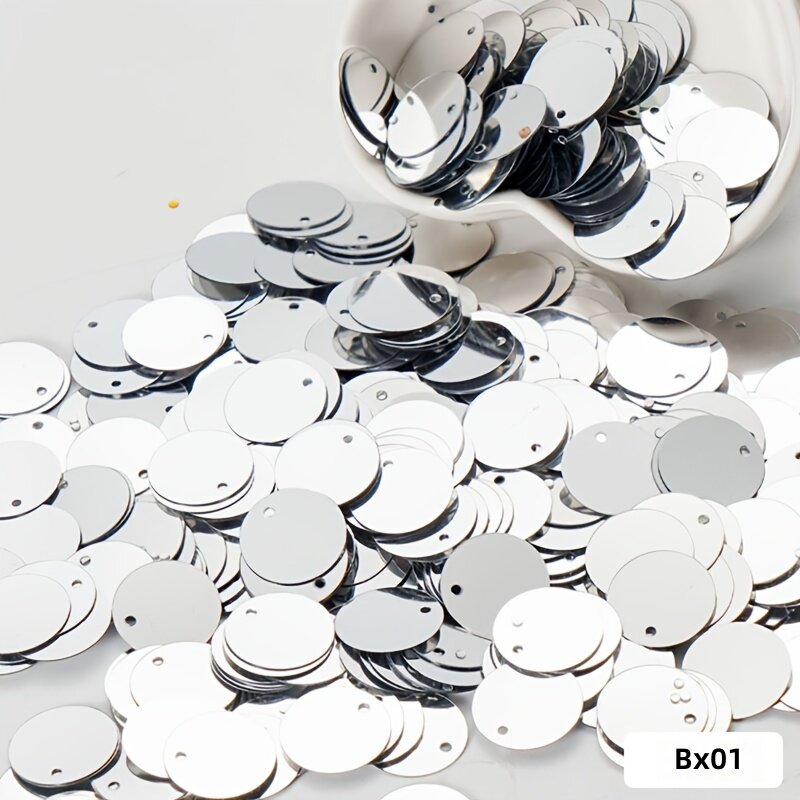 140 шт. 20 мм круглые пайетки с отверстием для шитья и рукоделия DIY цвет BX01