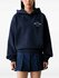 Худи Iceberg Logo-embroidered hoodie, размер 40, , Синий принт