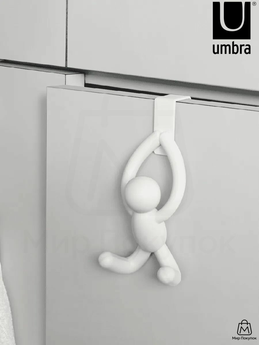 Набор надверных крючков Umbra Buddy 2 шт, белый