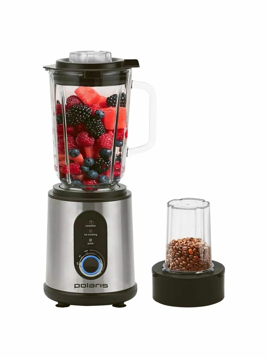 Блендер стационарный Polaris PTB 1530G 1500Вт серебристый Blender Polaris PTB 1530G 1500W silver