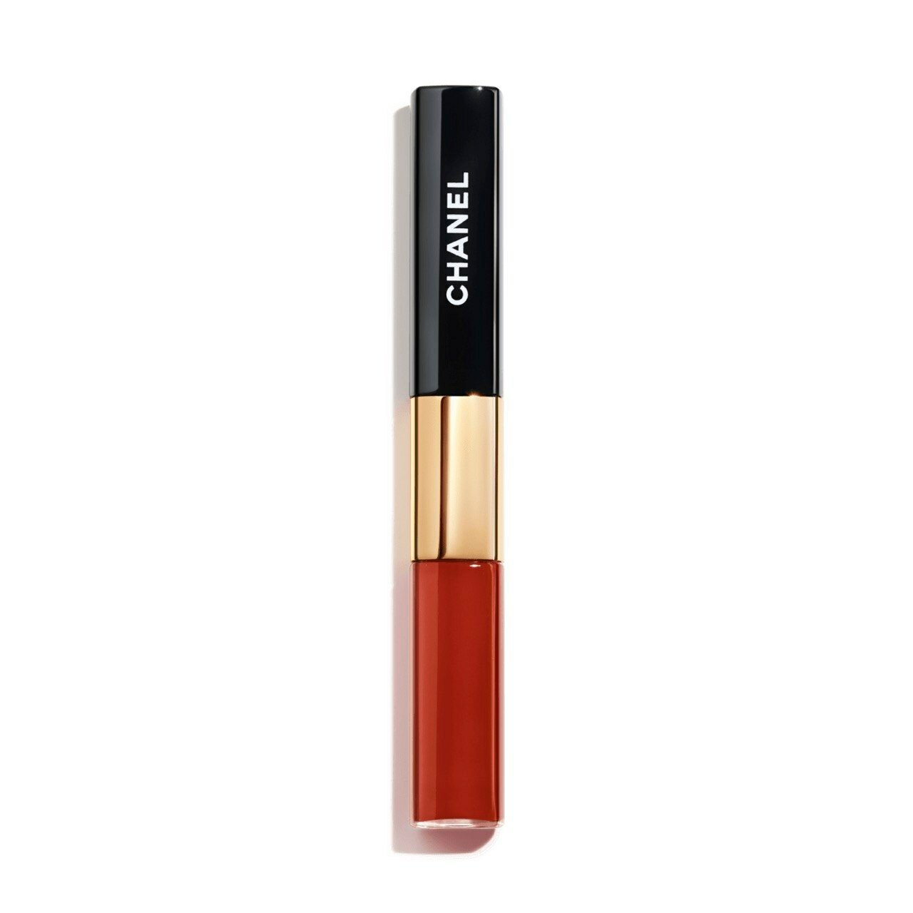 Стойкая двусторонняя помада-блеск для губ Chanel Le Rouge Duo Ultra Tenue, 8 мл.| оттенок 176 Burning Red.