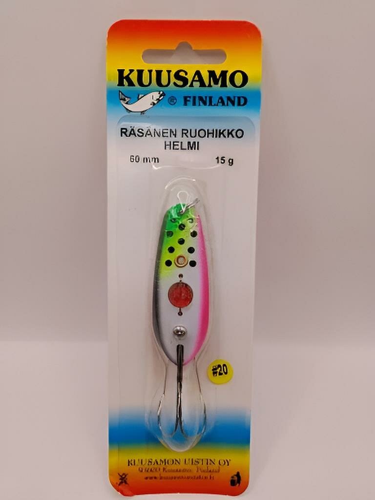 Блесна незацепляйка Kuusamo Rasanen Ruohikko helmi 60мм,15гр