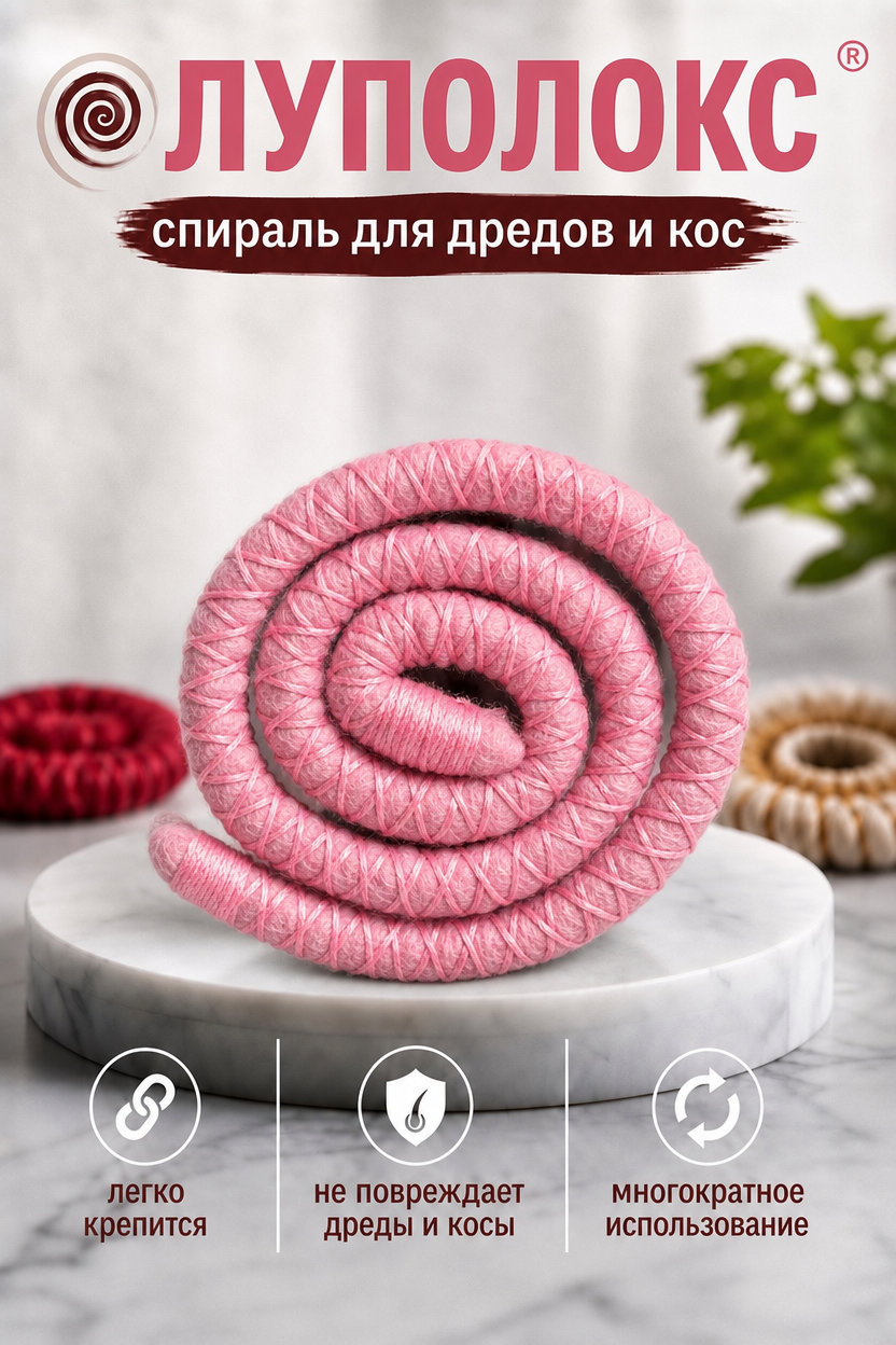 Луполокс спираль для дредов и кос