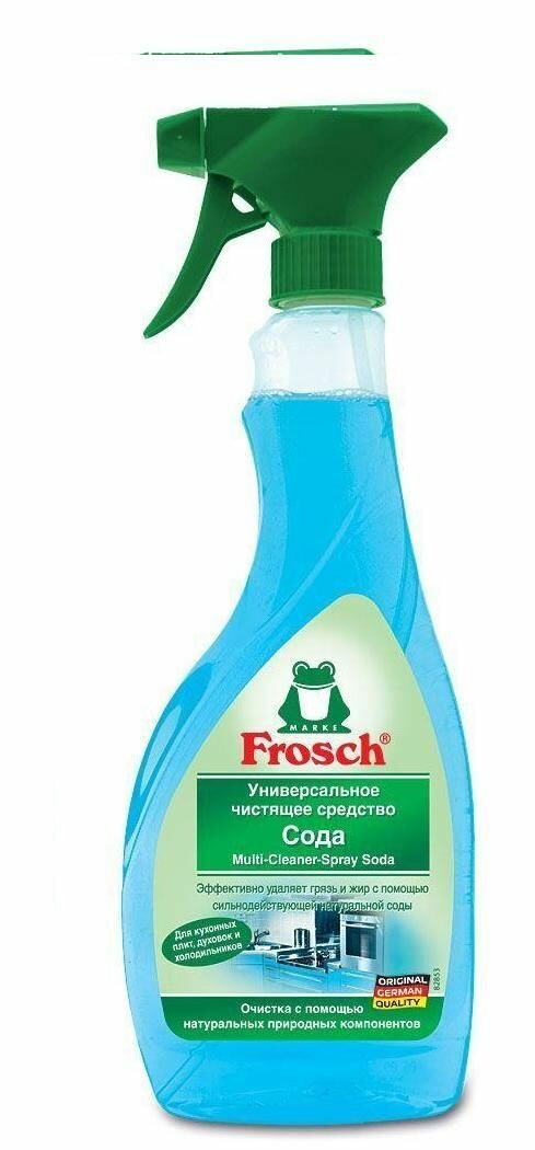 Frosch Kitchen Cleaner Baking Soda Универсальный чистящий спрей Сода, 500 мл, 2шт.