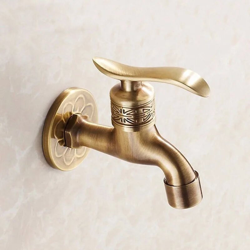 Латунный настенный кран TULIWEN TL0025AS, цвет A