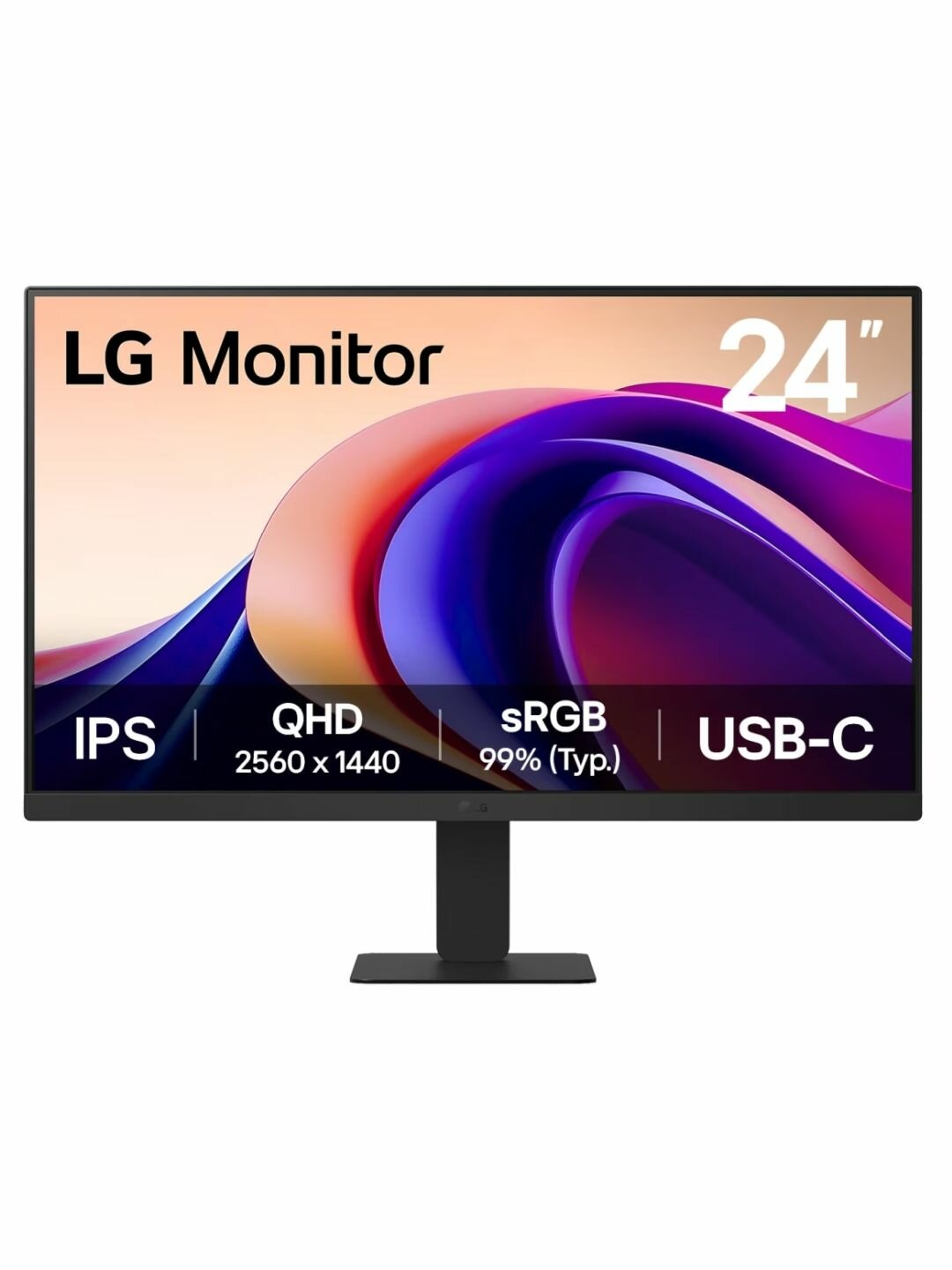 Монитор 23.8" LG 24U631A-B (24U631A-B. ARUQ), IPS, 2560x1440 2K, 100 Гц, черный