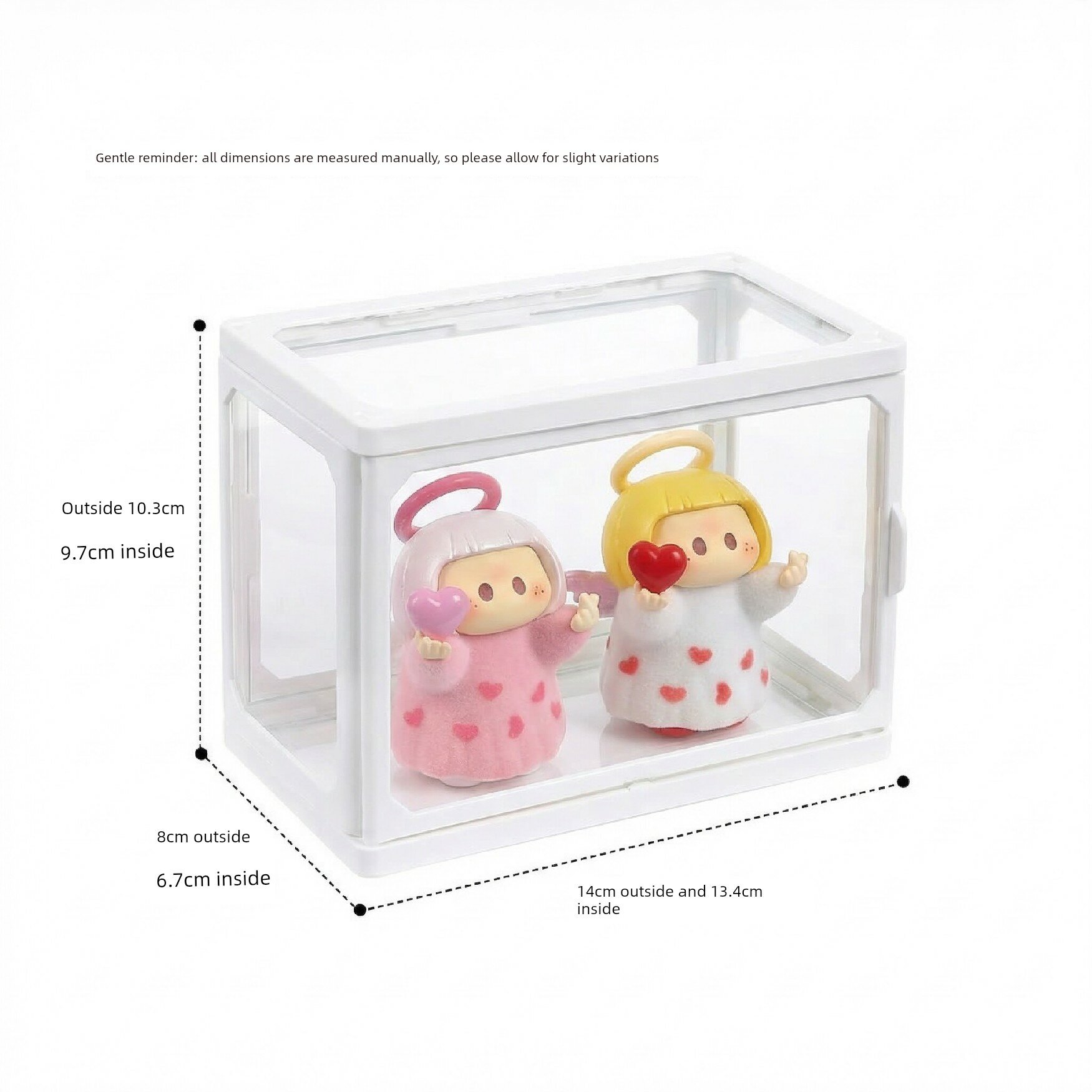 Прозрачный демонстрационный бокс-витрина MINISO для фигурок и игрушек, подставка для хранения и демонстрации, для милых