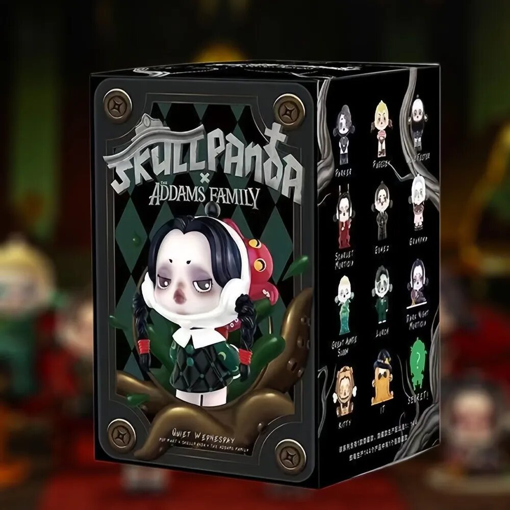 Фигурка-сюрприз The Addams Family POP MART, коллекционная игрушка Уэнсдей Аддамс, ABS пластик
