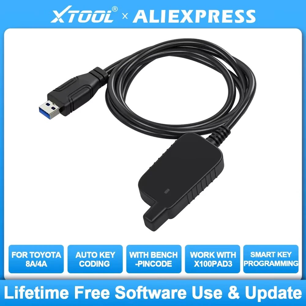 XTOOL AnyToyo SK1 Plus OBDII программатор ключей для Toyota 8A/4A, профессиональное программирование смарт-ключей для Toyota, программатор ключей IMMO.
