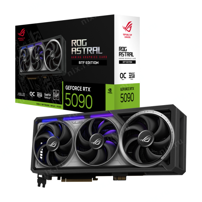 ASUS ROG-ASTRAL-RTX5090-O32G-BTF-GAMING (GeForce® RTX 5090) 32 Гб, GDDR7, 512 бит, PCI Express, 3xDP,2xHDMI