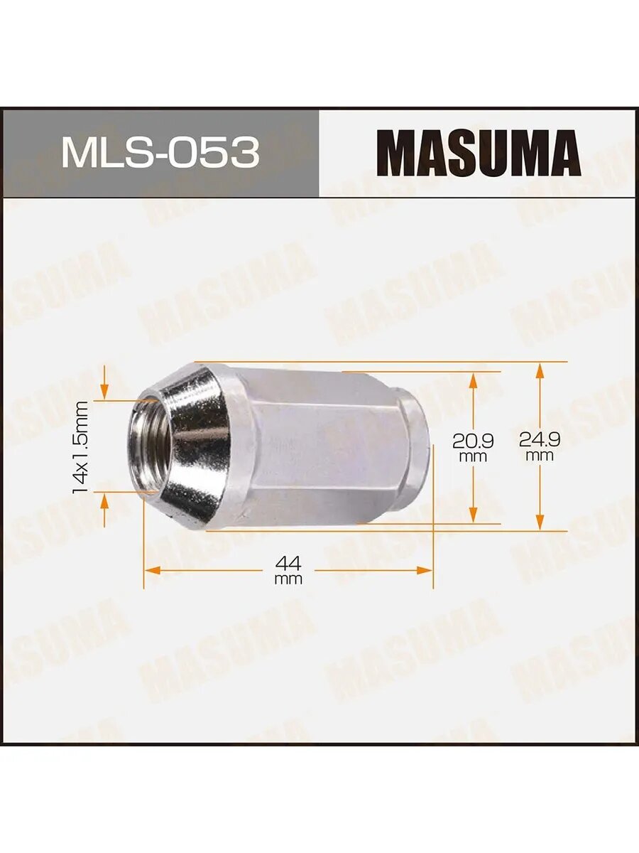 Гайка колеса M 14 x 1,5 под ключ 21