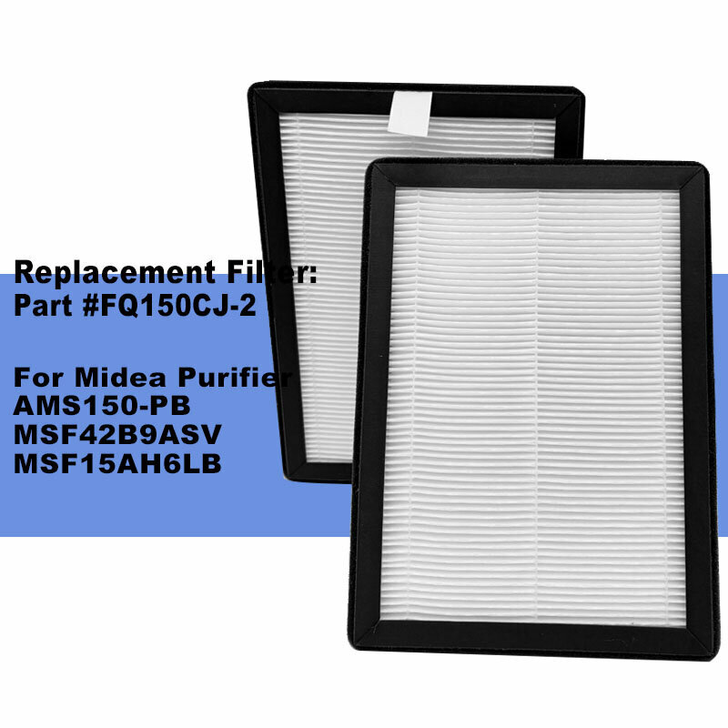 Фильтров HEPA Part FQ150CJ-2 для очистителей воздуха Midea AMS150-PB, MSF42B9ASV and MSF15AH6LB