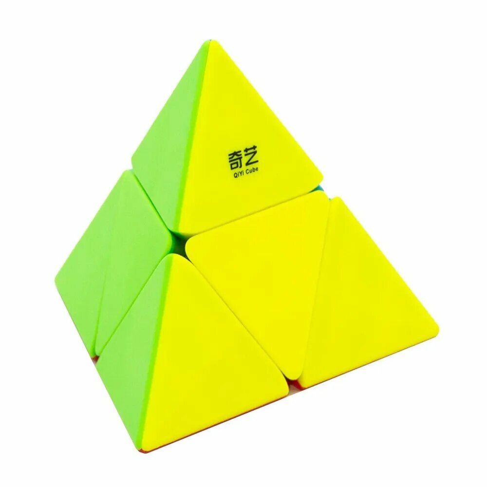 Пирамидка Рубика QiYi Pyraminx 2x2 Stickerless / Головоломка для детей и взрослых
