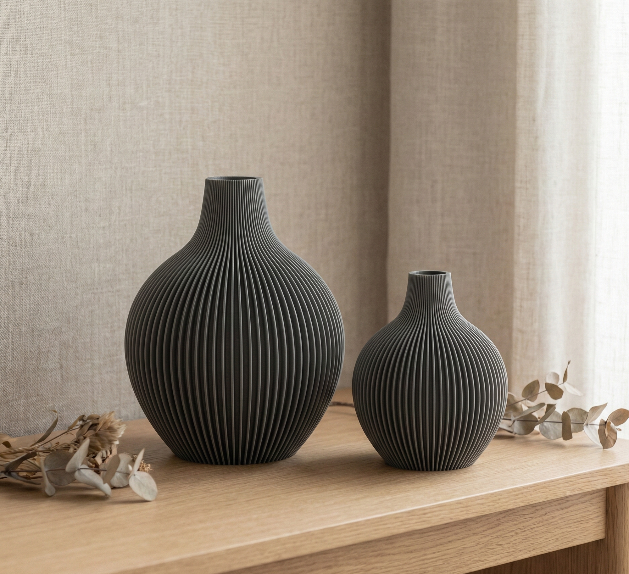 Ваза декоративная в стиле джапанди, 3D-печать, 3DOPRU арт. VASE-TV-7291378