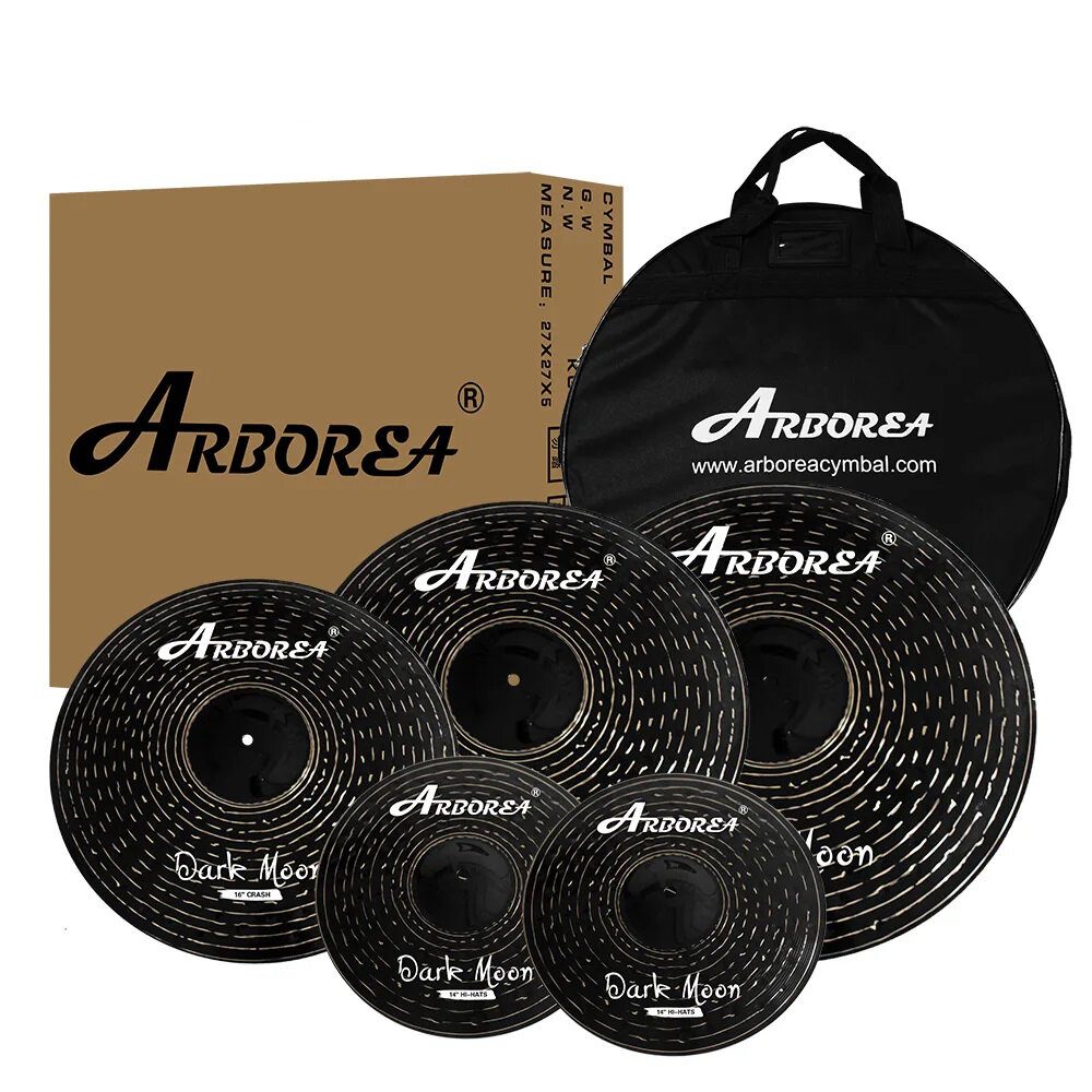 DM141620SET Dark Moon Series Комплект тарелок, 14/16/20", Arborea