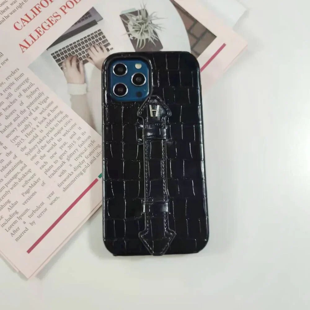 Новый чехол для телефона с рисунком крокодила для iPhone 16 pro Черный, black, For iphone 15promax