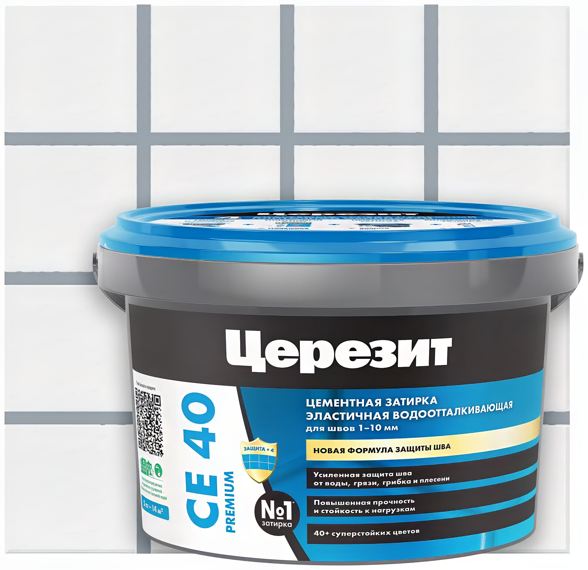 Затирка цементная Церезит CE 40/2 цвет серый сланец 15 2 кг