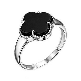 Кольцо JEWELIN, серебро, 925 проба, оникс