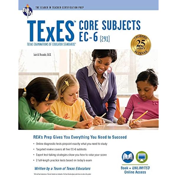 TExES Core Subjects EC-6 (291) Book + Online (TExES Teacher Certification Test Prep)，Reprinted paperback book