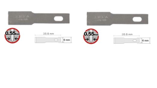 Набор сменных канцелярских лезвий OLFA (Олфа) OL-KB4-F/5 2 уп. (10 шт.)
