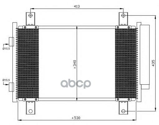 Радиатор кондиционера с осушителем CITROEN Jumper 01- NRF арт. 35840