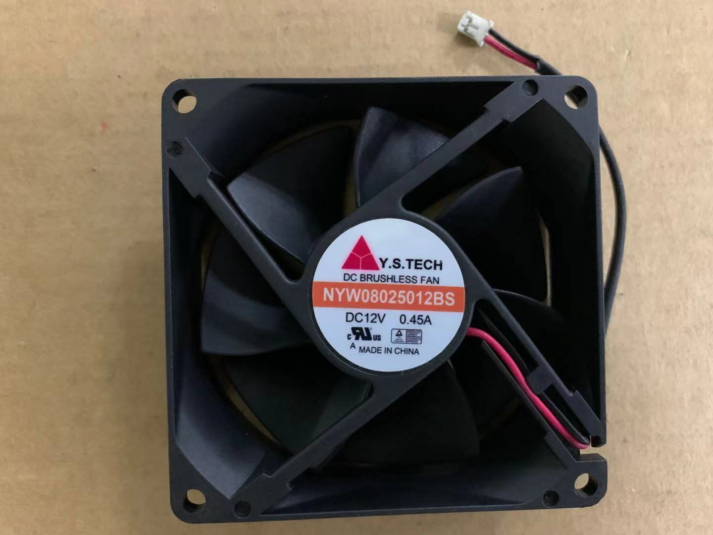 Y.s.Tech NYW08025012BS 12v 64cfm процессор компьютер вентилятор охлаждения 2 стальной проволоки мяч brgs 8025-
