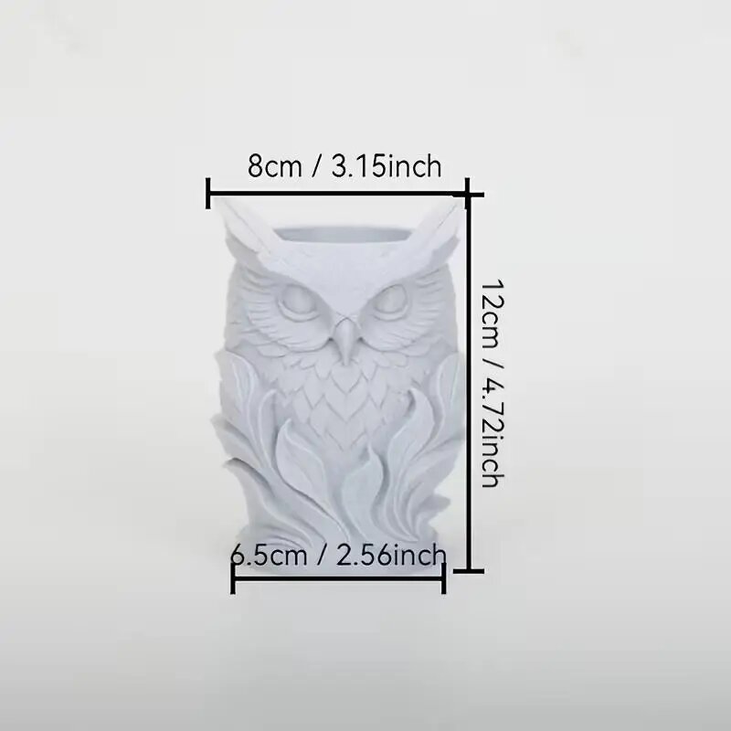 Минималистичная подставка для ручек в виде совы 1pcs white