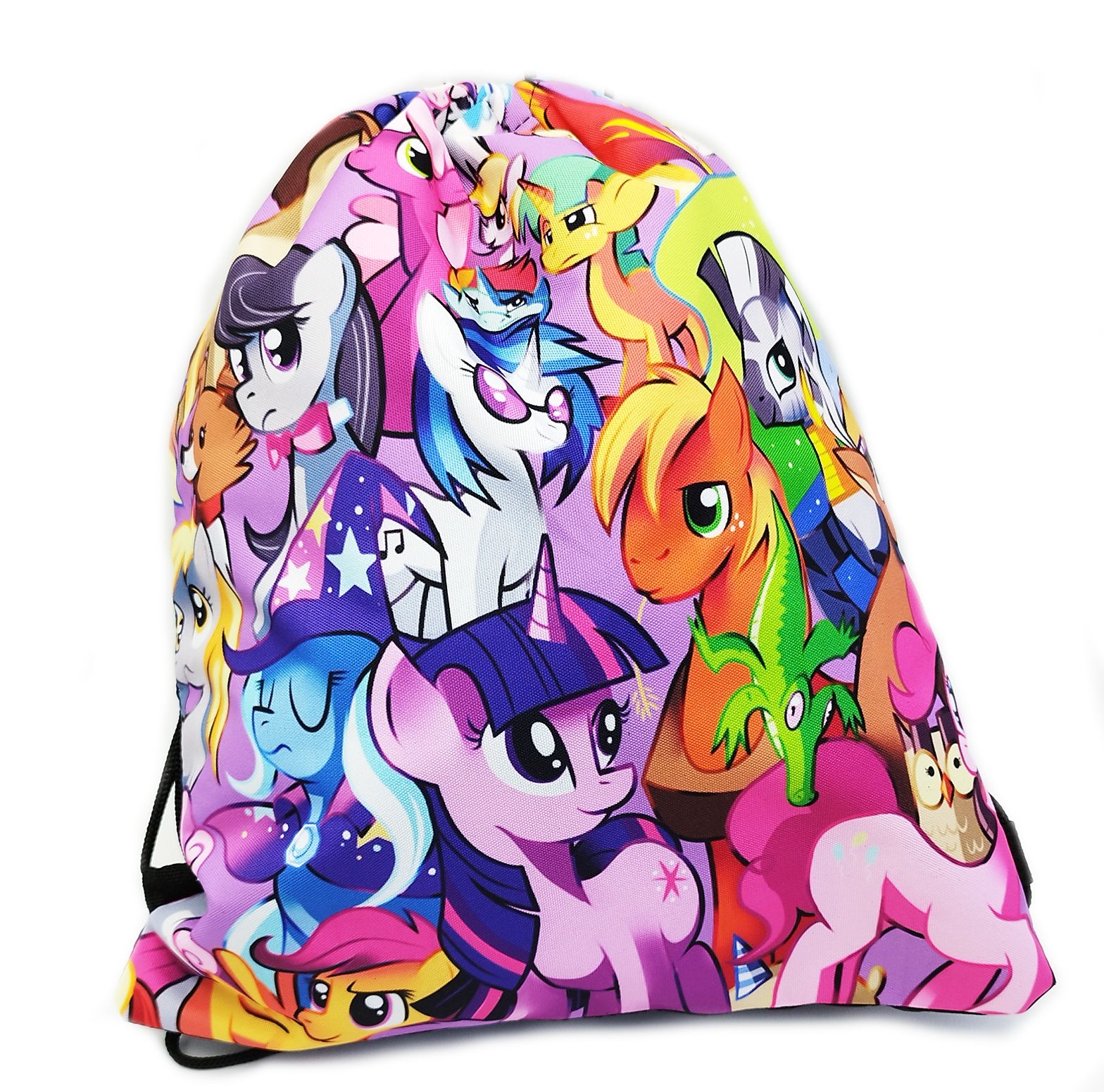 Сумка для сменной обуви и одежды My Little Pony / Мешок для сменки Маленькие пони для девочки, размер 43х36 см