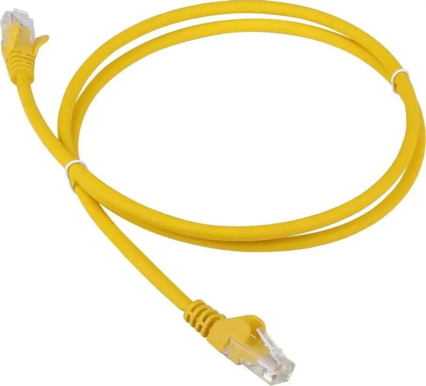 Патч-корд LanMaster вилка RJ-45, вилка RJ-45, кат.6, LSZH, 1.5м, желтый