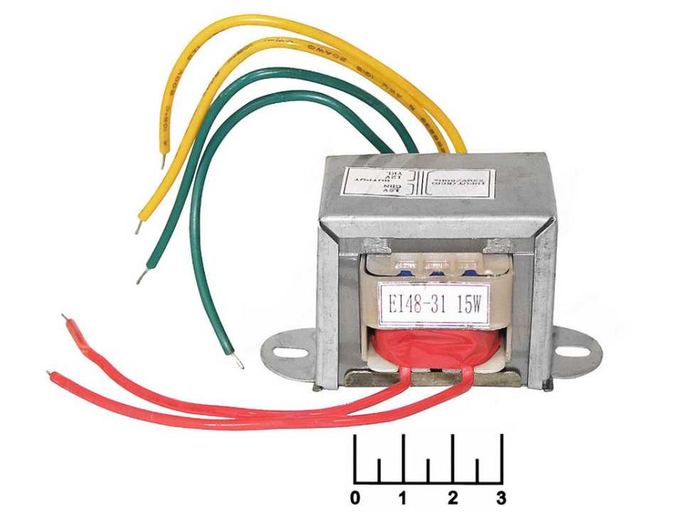 Трансформатор 2*12V 0.6A EI-48*31