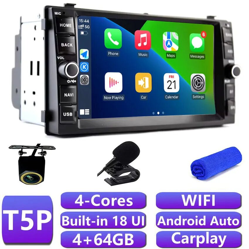 Автомагнитола T5P Android Auto CarPlay Kia Ceed 2006-2009