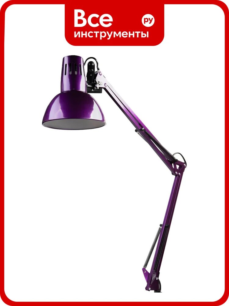 Настольный светильник Camelion KD-312 C12 фиолетовый 230V 40W E27 12341