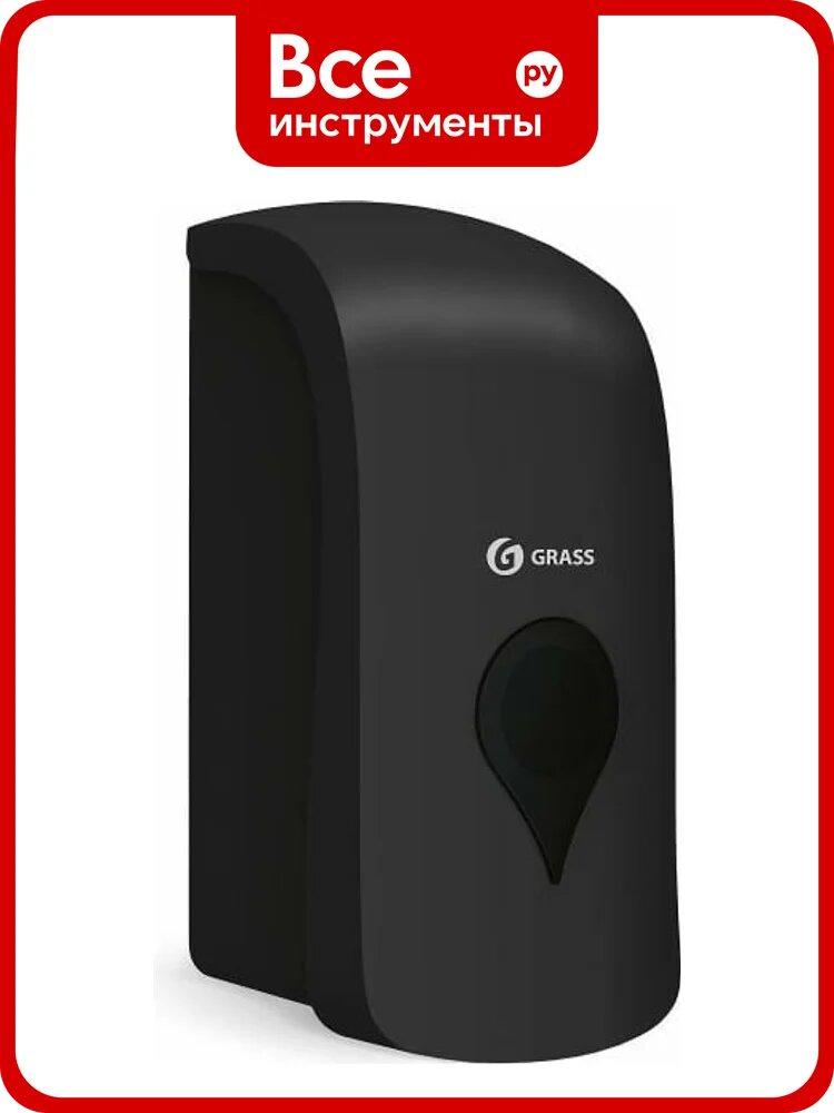 Ручной диспенсер для жидкого мыла Grass черный, пластиковый IT-0638, пластиковая