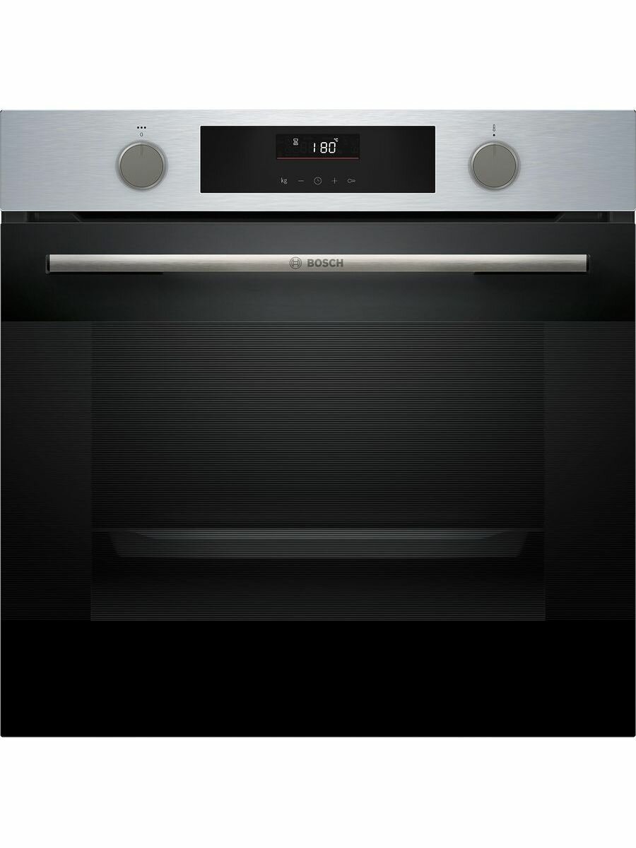 Электрический духовой шкаф Bosch HUA736ER0 Serie 4, 59.4 см, 76 л, 8 режимов, гриль, конвекция, гидролитическая очистка