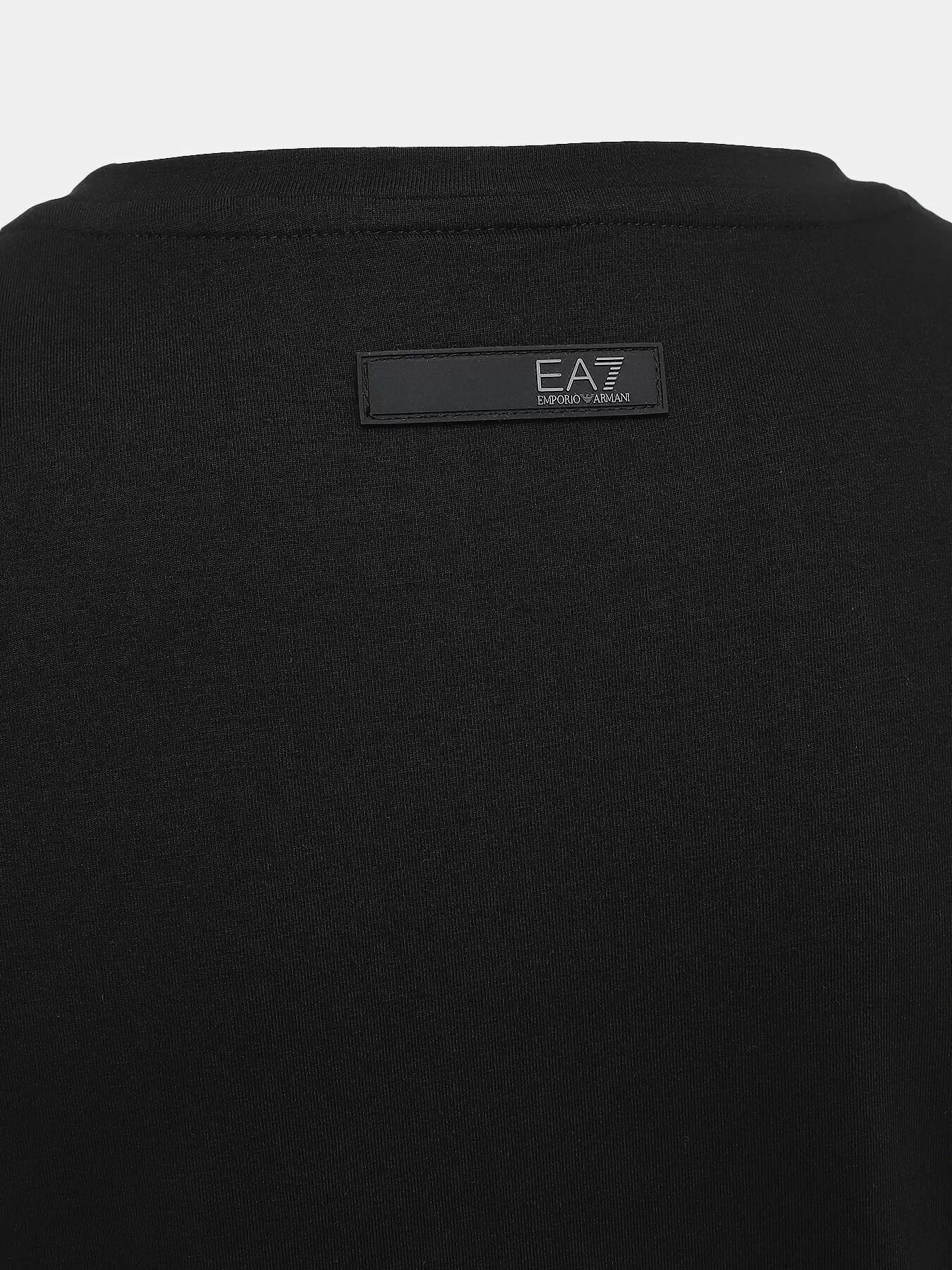 Футболка EA7 EMPORIO ARMANI, размер XS, черный — фото 1