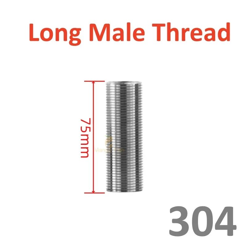 Фитинги для труб из нержавеющей стали 304 G1l2 BSP DN15, 75mm