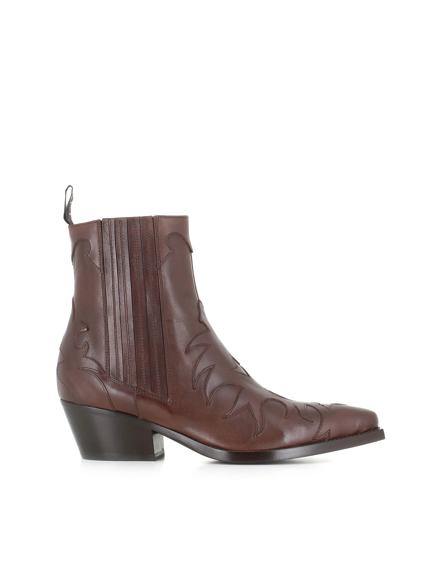 Ботинки Embroidered leather ankle boots
