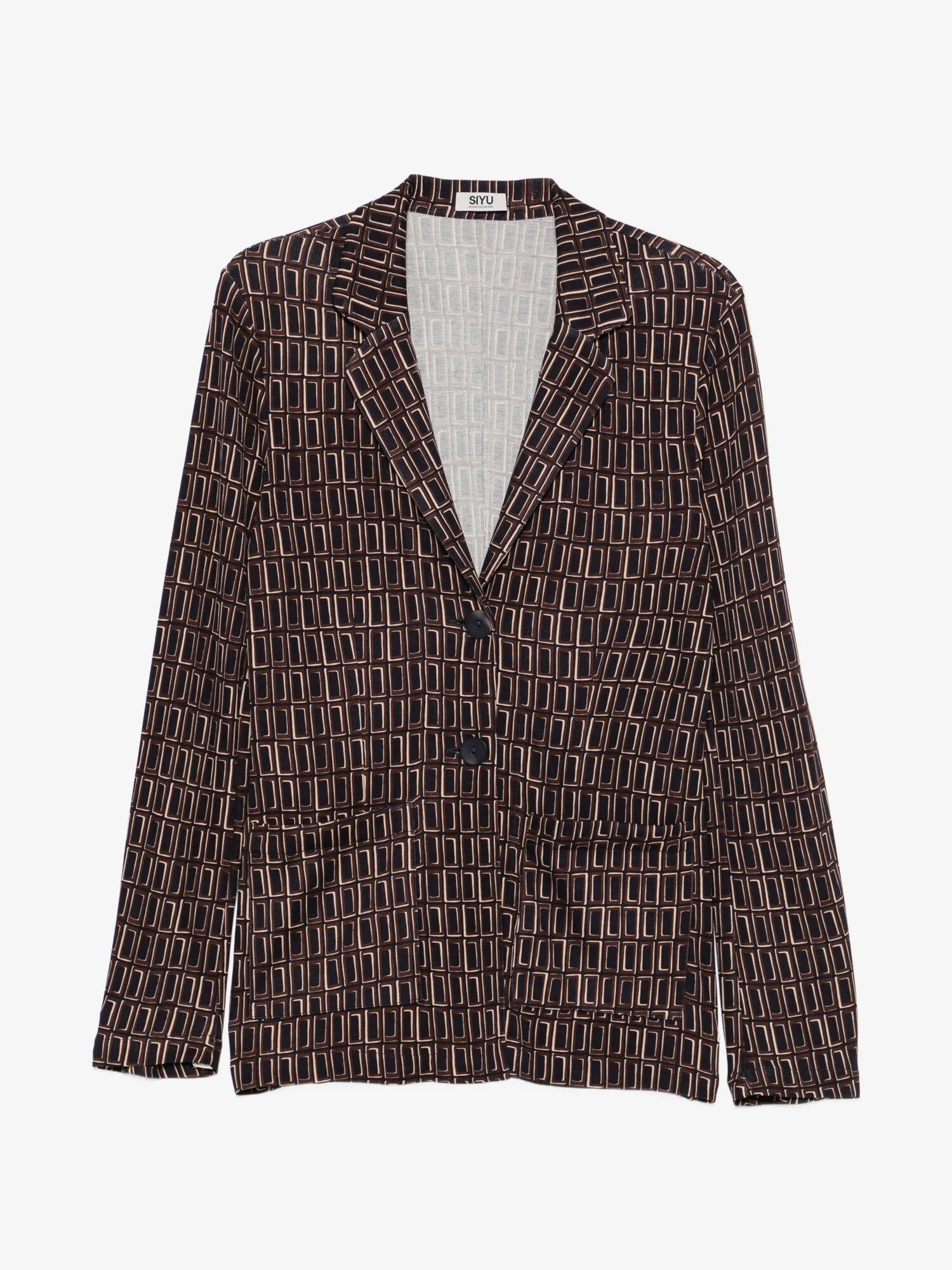 Пиджак Geometric-print blazer