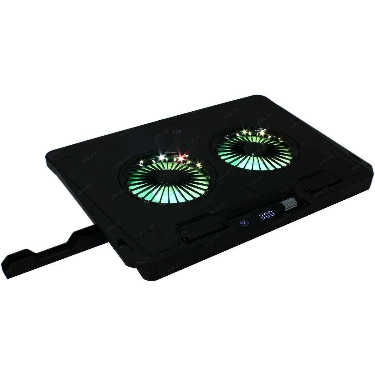 Digma D-NCP170-2X110RGB NoteBook Cooler (28дБ, 1000об/мин, 2xUSB2.0, USB питание) 2071669 — фото 1