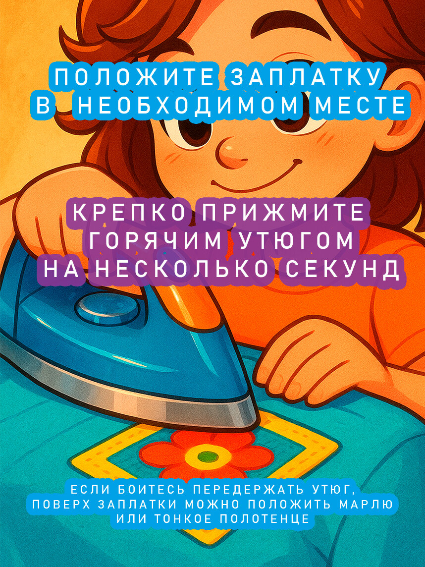 Заплатки синие — фото 1