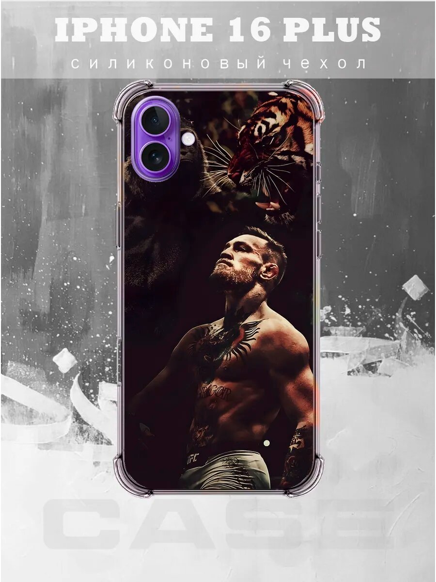 Чехол на IPHONE 16 PLUS с принтом конор макгрегор