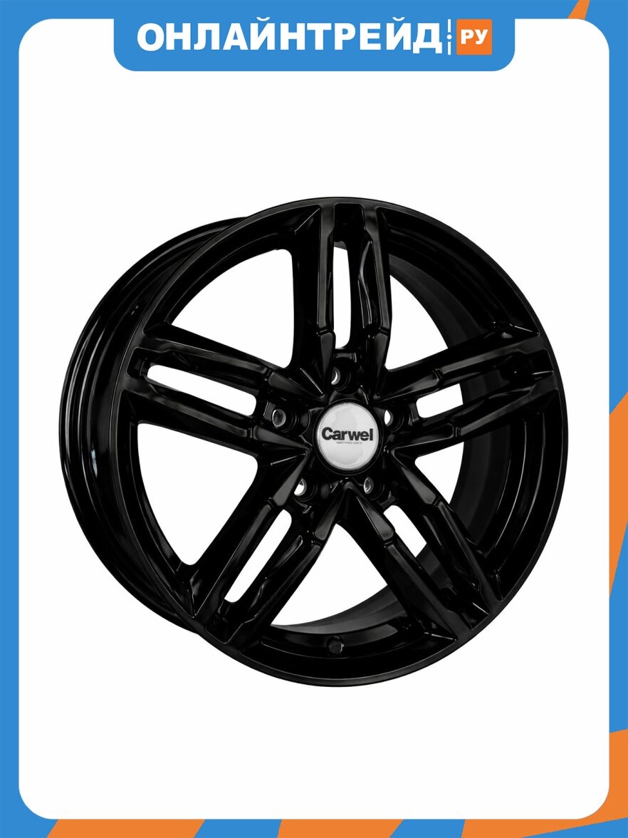 Диск Carwel Вайт 184 6x16/5x114.3 D67.1 ET45 BK