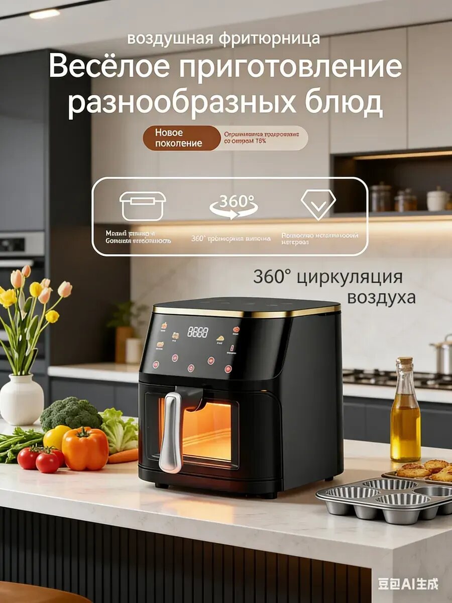 Аэрогриль RETASTE электрический мощный