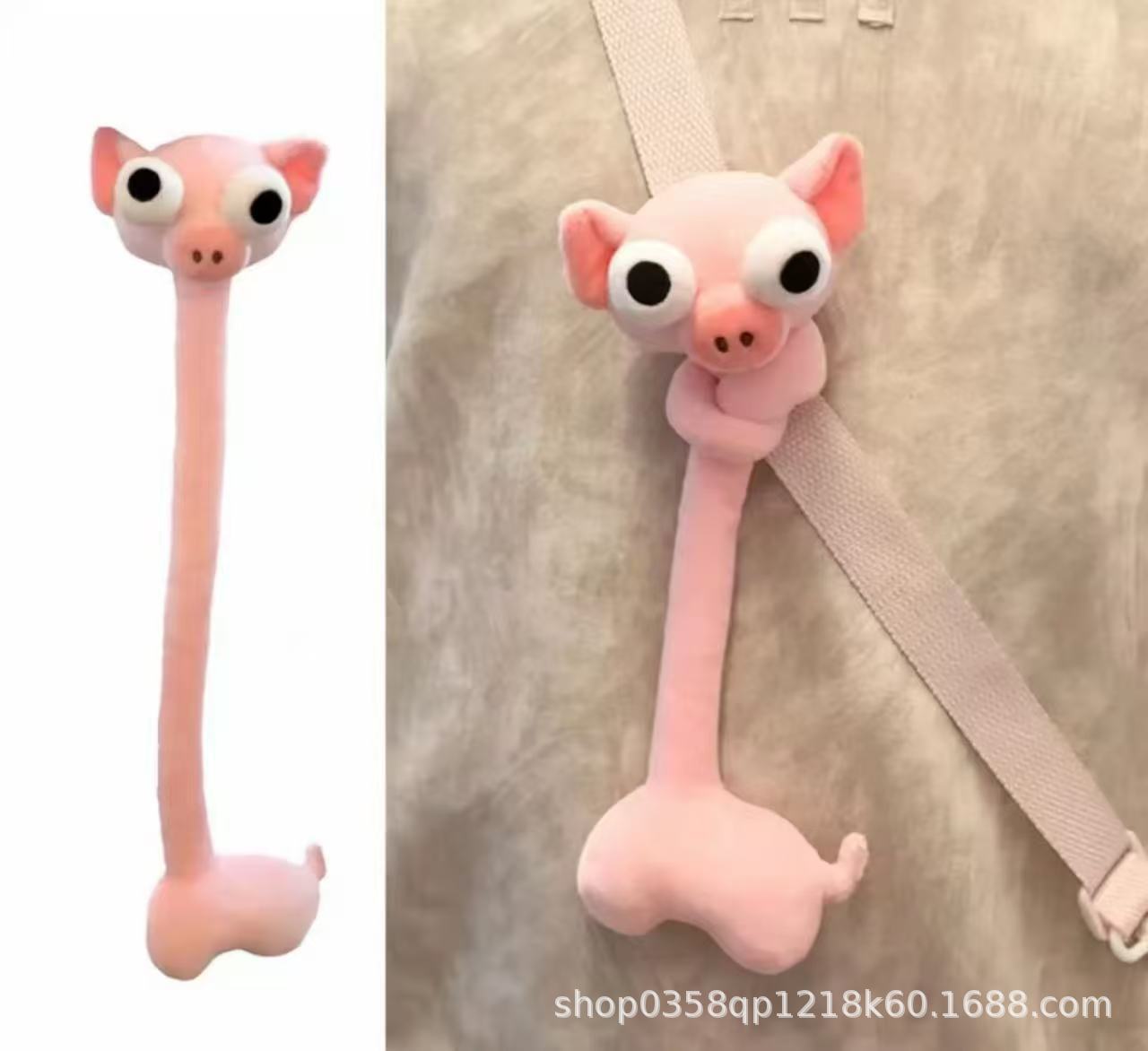 40см длинношеяя игрушка-подвеска свинья из плюша мягкая кукла для подарка на день рождения