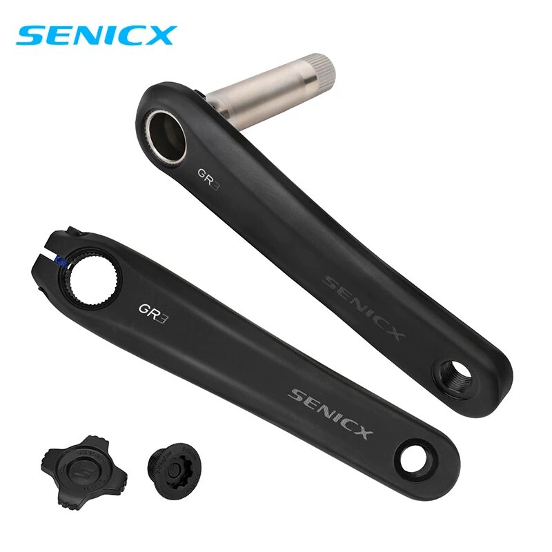 SENICX 170мм кривошип для дорожных и гравел велосипедов, совместимый с BSA кареткой