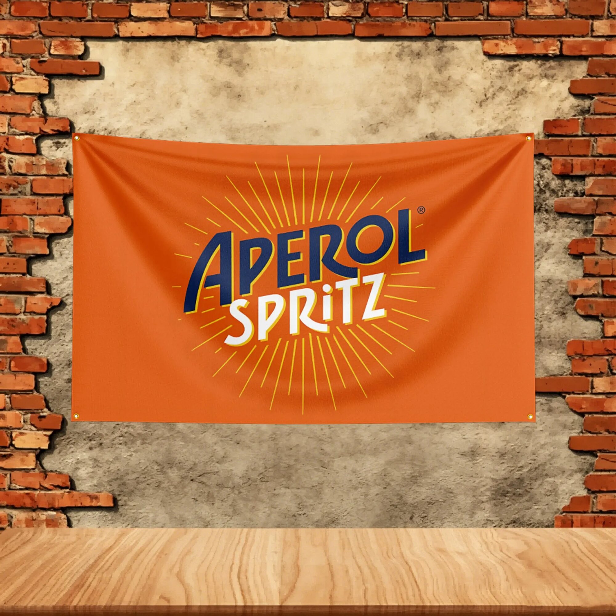 Винтажный флаг Aperol Spritz 100D 60x90cm24x35in, 2604561397