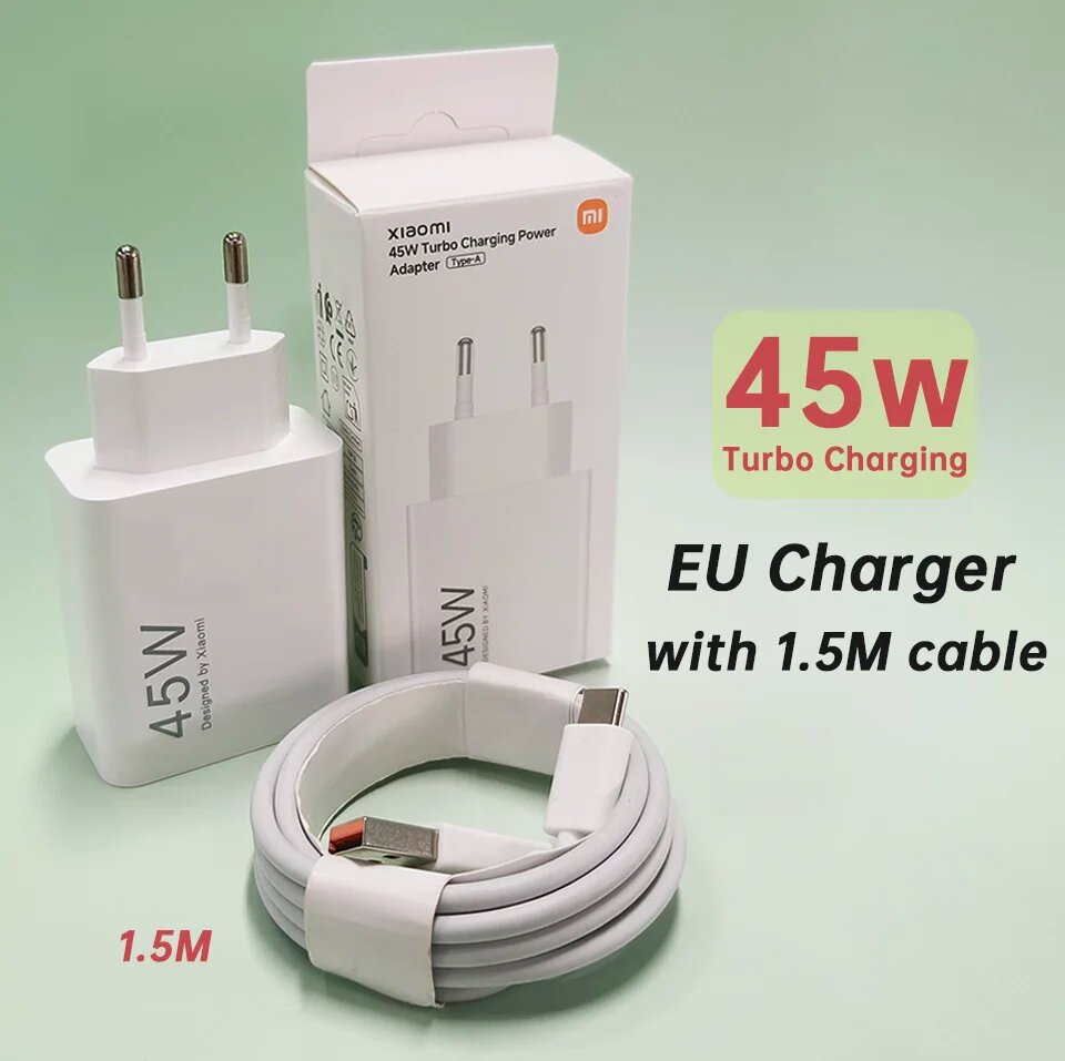 Зарядное устройство 45W EU с кабелем 1.5M
